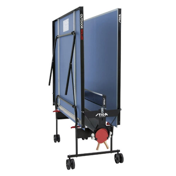 Bundle Stiga Outdoor Roller Table Tennis Table With Net + Stiga Sway S