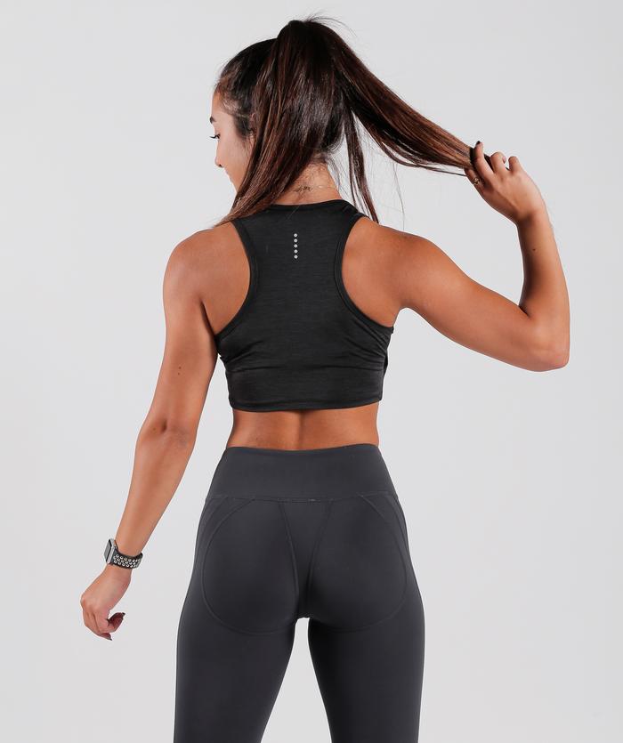 Winnerforce Women Teamwork Training Bra Charcoal Black