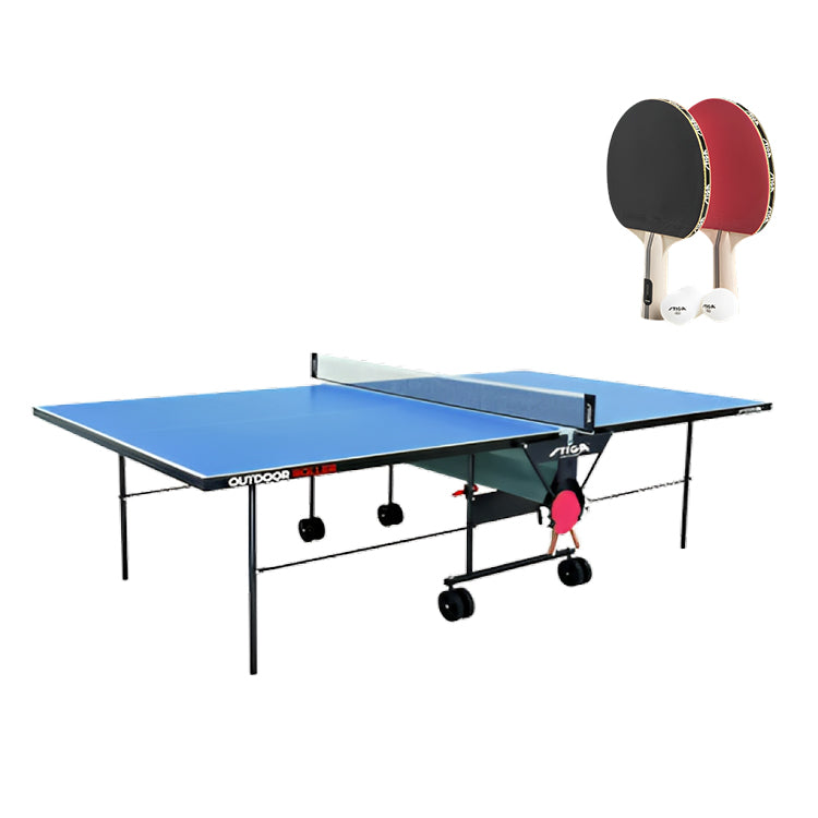Bundle Stiga Outdoor Roller Table Tennis Table With Net + Stiga Sway S